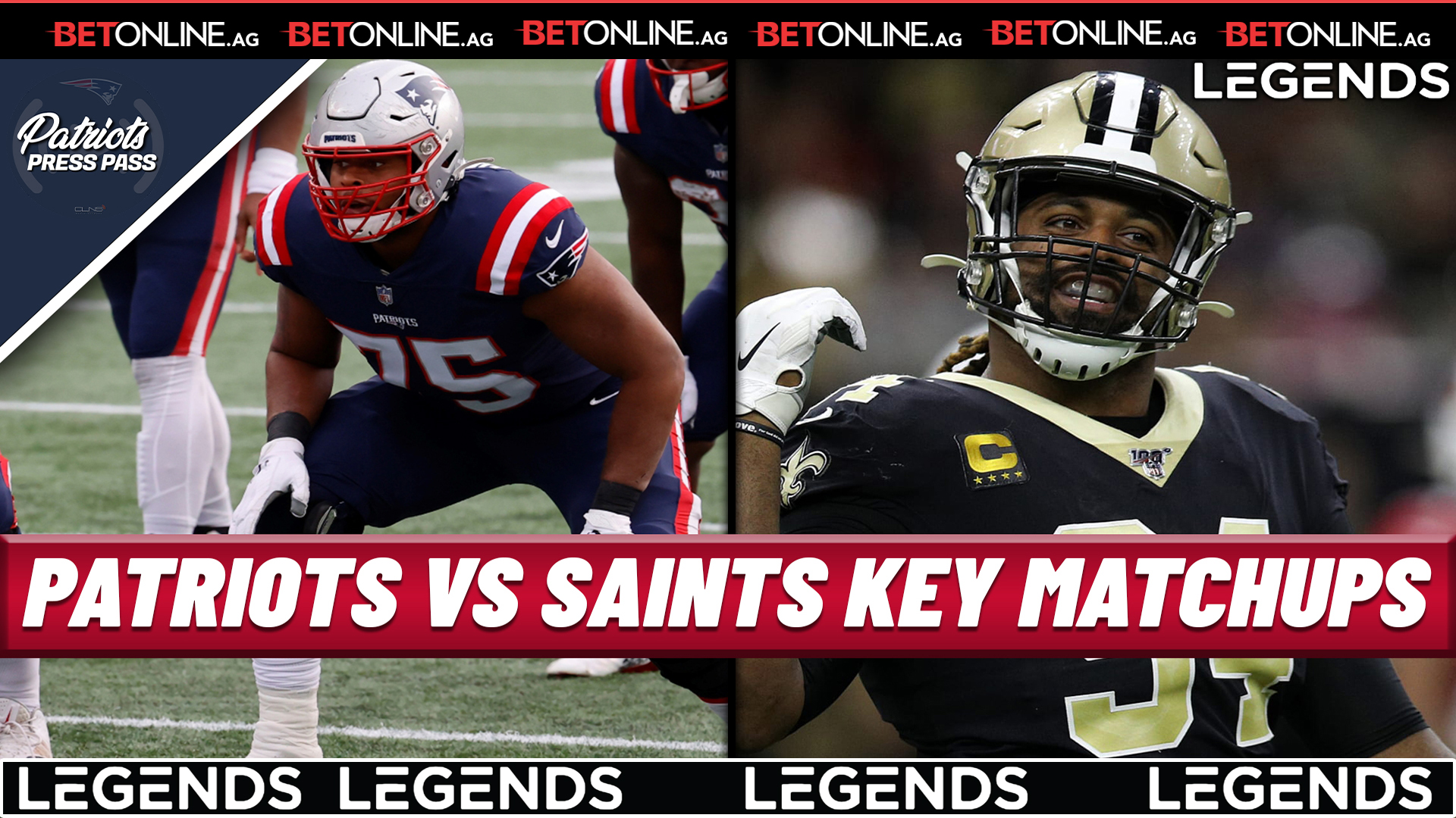 Patriots vs Saints Key Matchups - CLNS Media