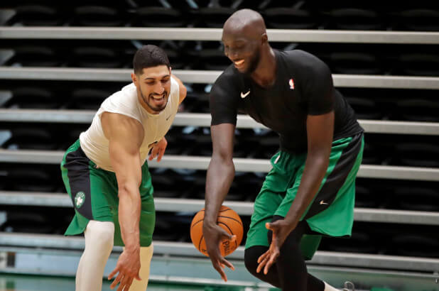 Tacko Fall Dunks All Over Teammate at Celtics Practice (VIDEO) - CLNS Media