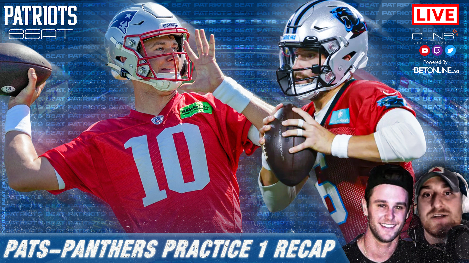 Patriots & Panthers Joint Practice Day 1 Recap - CLNS Media