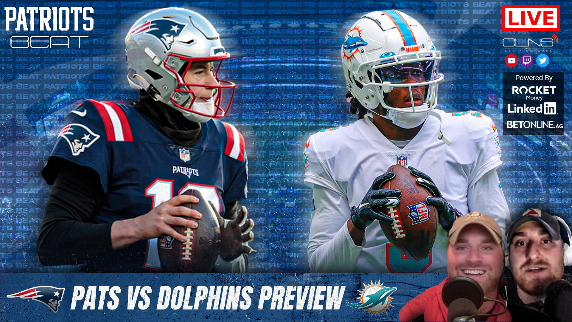 Previewing Patriots vs Dolphins Part 2 - CLNS Media